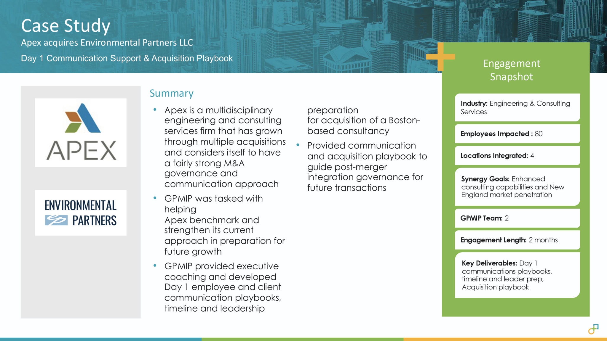 Apex - Global PMI Partners