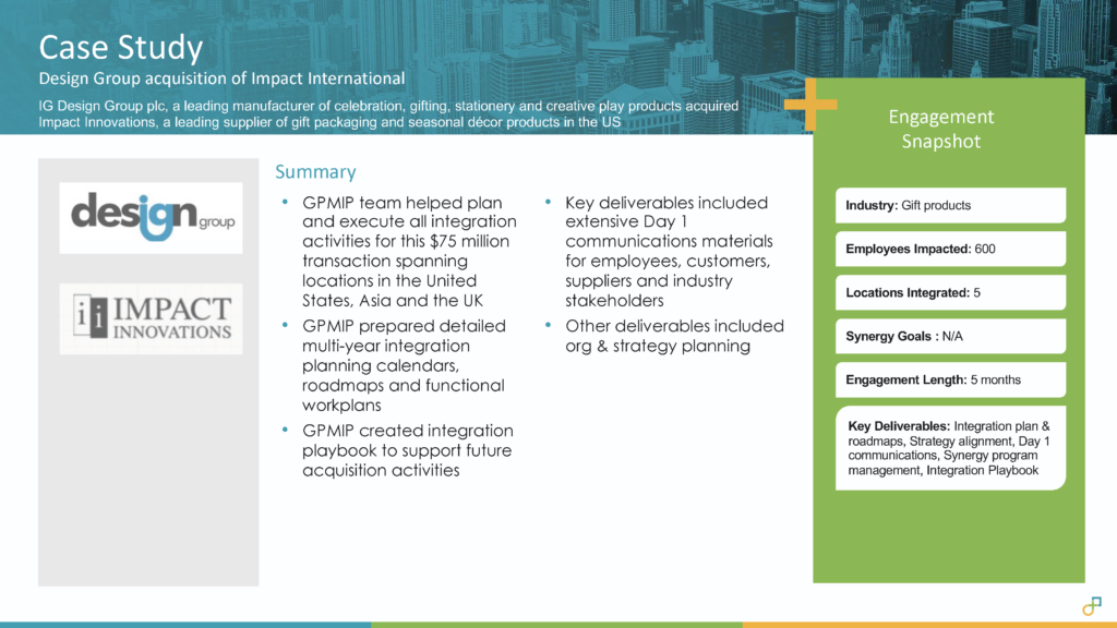 Design Group - Global PMI Partners