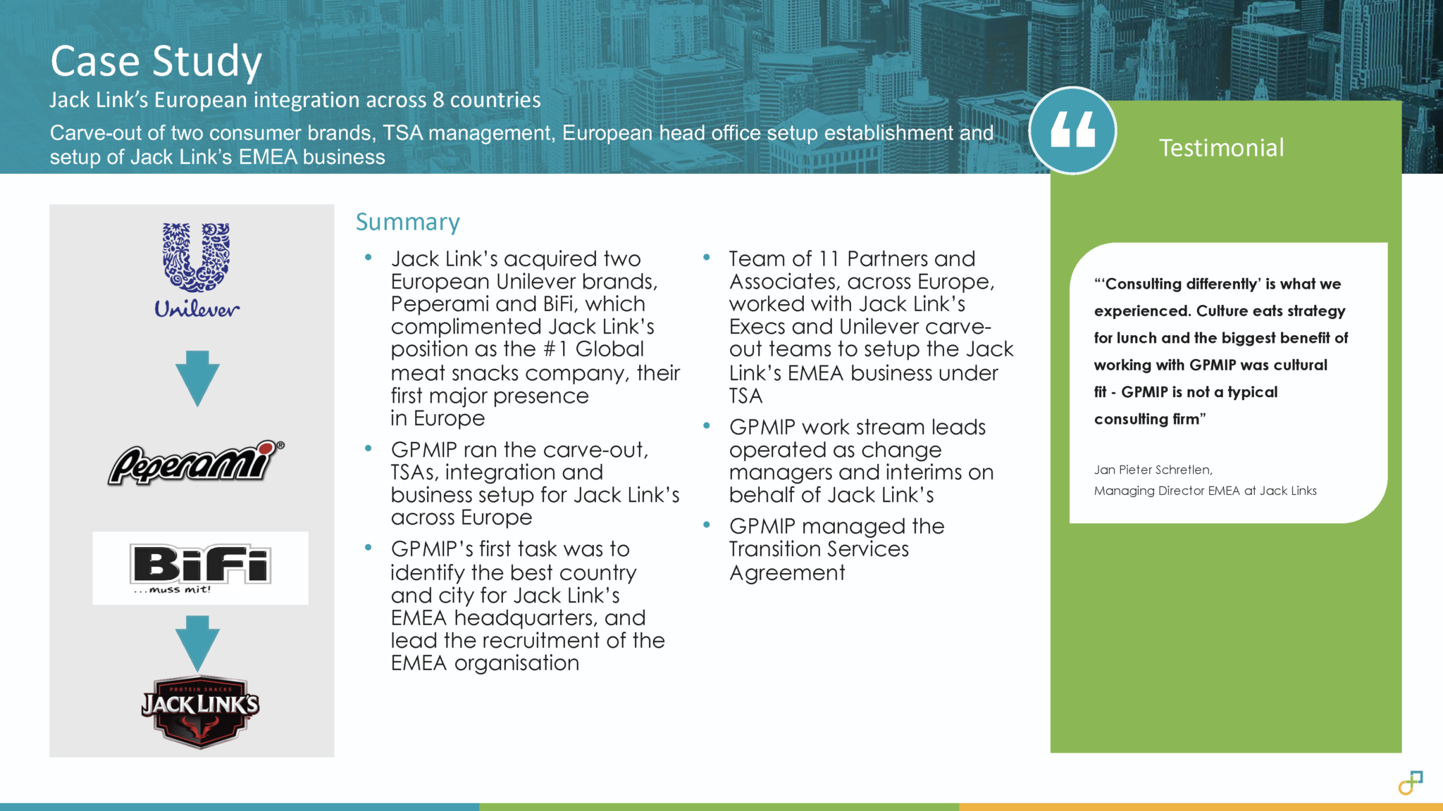 Unilever - Global PMI Partners