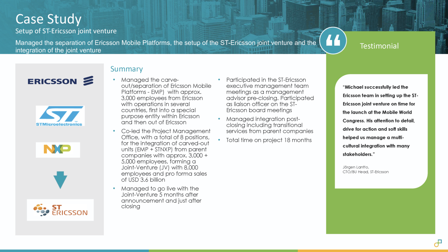 Ericsson's Role in Global PMI Partners Strategy