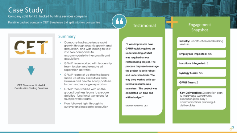 CET - Global PMI Partners